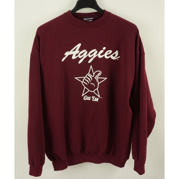 Vintage | Shirts | Vintage Aggies Gig Em Thumbs Up College Football ...